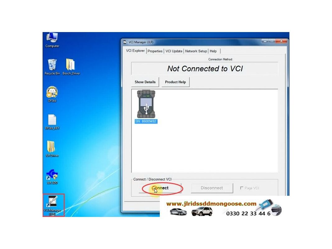 How to configure original DOIP vci to work on both pathfinder and sdd