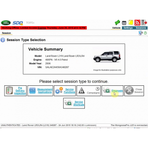 SDD is the latest development by JLR in vehicle diagnostics. Designed ...